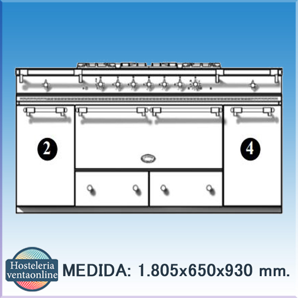 LACANCHE COCINA-PIANO CLUNY GRAND CHEF 1800