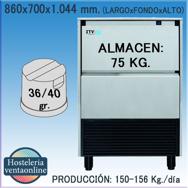 Maquina hielo ITV DELTA MAX NG150