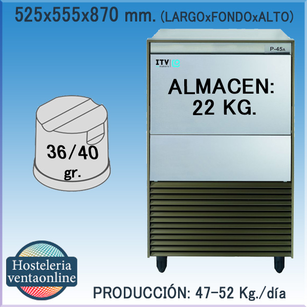 Maquina hielo ITV PULSAR 45
